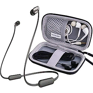 WERJIA Hard EVA Travel Case for Sony Wi-Xb400/Wi-C200/ WI-C310 Wireless in-Ear Headphones. Earphone Carrying Case MP3 Player Case Headphone Small Storage Pouch