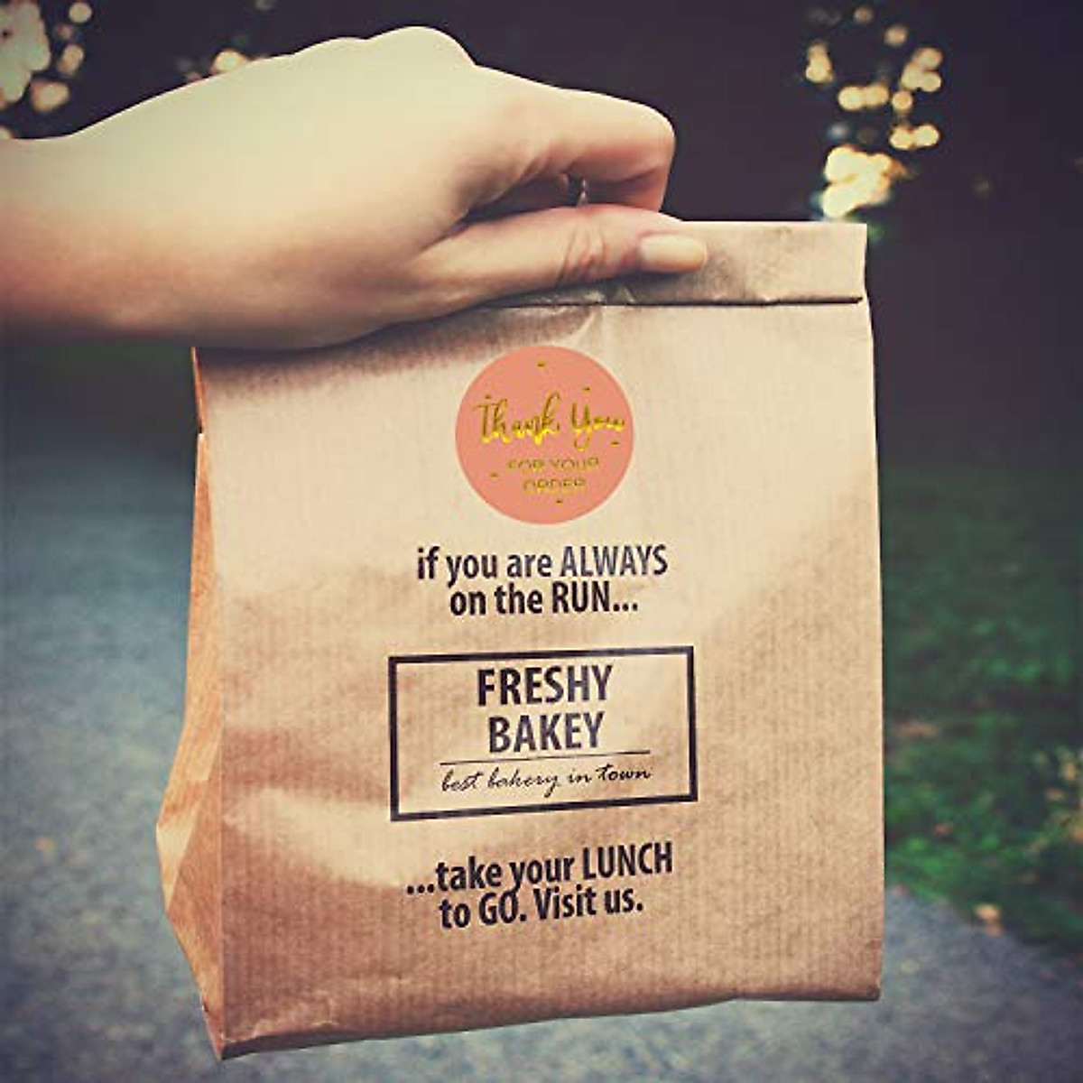 Thank You for Your Oder Stickers Roll, 1.5", Used for Your Products, Packages, Bags, Envelopes, Boxes, Cards, Letters... (1 Roll, 1000 Stickers)