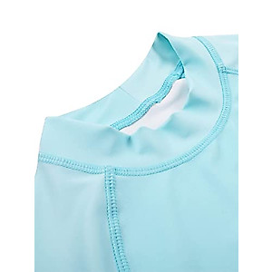 Dilon Toddler Baby Boys Swimsuit Shark Bathing Suits Set-Two Piece Short Sleeve Rashguard Swimwear & Swim Trunks Set(Shark,4-5T)