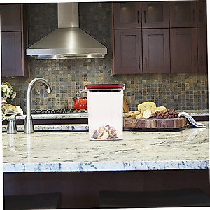 Mobestech Airtight Food Storage Container Plastic Container Vacuum Containers Ml Bean Kitchen Bucket for Airtight Sealed Food Coffee Rotary Seal Lid Leak Grain Flour Switch Empty Bins Rice