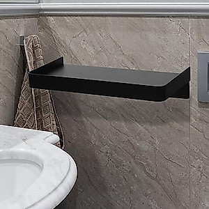 Cabilock Mobile Holder Stainless Steel Bathroom Shelf Stick-on Wall Shelf Small Wall Mounted Adhesive Shelf Phone Holder Shelf Small Wall Shelf Electronic Wipes