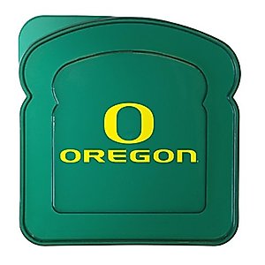 Boelter Brands Oregon Ducks Plastic Sandwich Containerncaa Plastic Sandwich Container, Green, 5.5