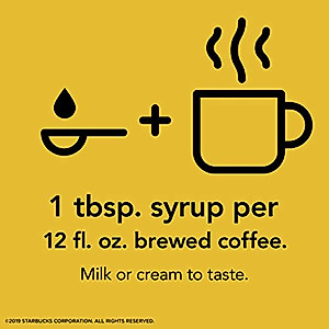 Starbucks Naturally Flavored Coffee Syrup, Vanilla, 12.17 Fl Oz (Pack of 4)