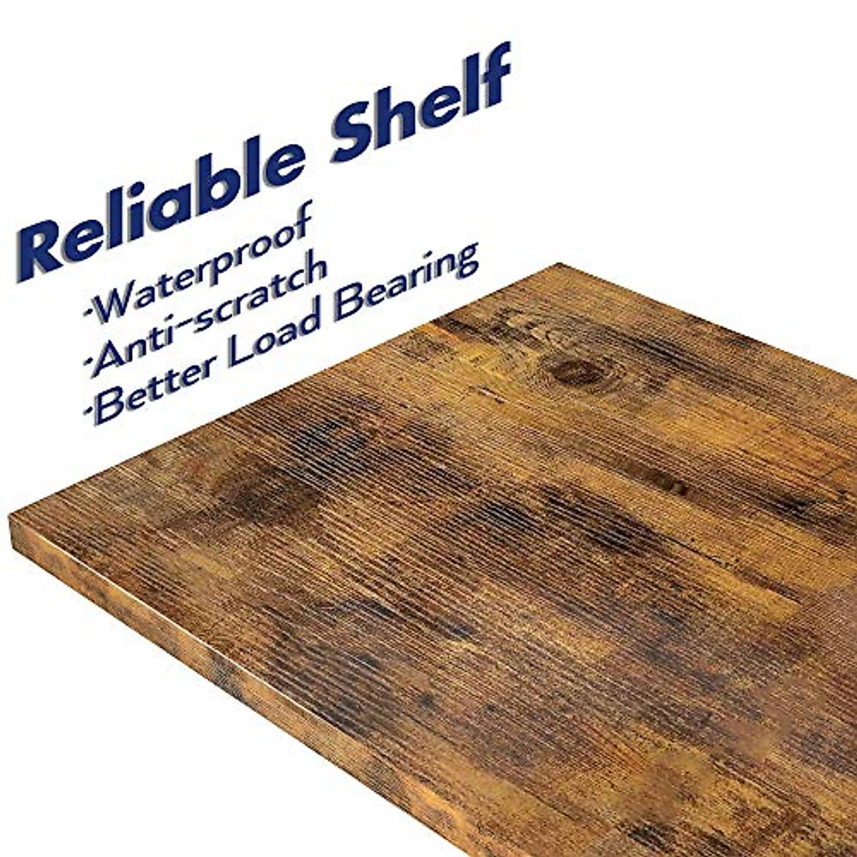 NUMENN 5 Tier Bookshelf, Tall Bookcase Shelf Storage Organizer, Modern Book Shelf for Bedroom, Living Room and Home Office, Vintage