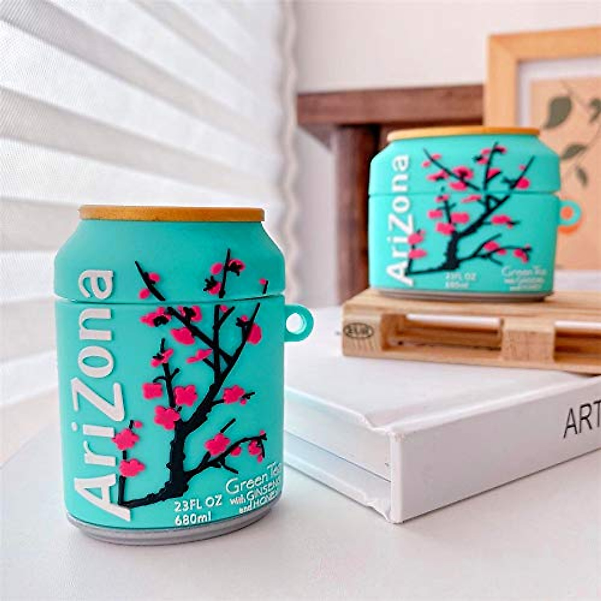 Suitable for Airpod pro case Creative Food and Beverage Bottle Series 3D Cute Arizona Airpod pro Protective Sleeve is The Best Choice for Friends, Lovers, and Relatives (Plum vase)