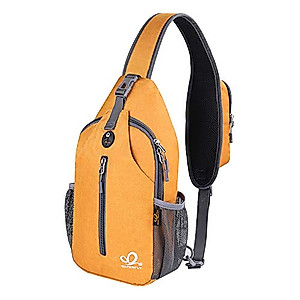 WATERFLY Crossbody Sling Backpack Sling Bag Travel Hiking Chest Bag Daypack