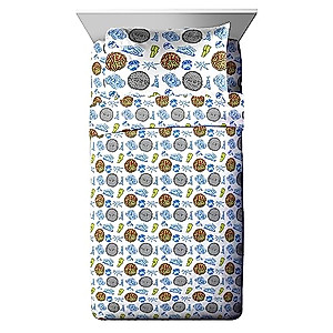 Jay Franco Nickelodeon Teenage Mutant Ninja Turtles Twin Comforter Set - 5 Piece Bedding Includes Sheet Set & Pillow Covers - Super Soft Mini Mutants Microfiber Bed Set