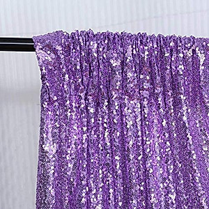 Backdrop Curtains Shimmer Backdrop 2ftx8ft Lavender Curtains 2 Packs Backdrop for Birthday Party Glitter Curtains Backdrop Decorations