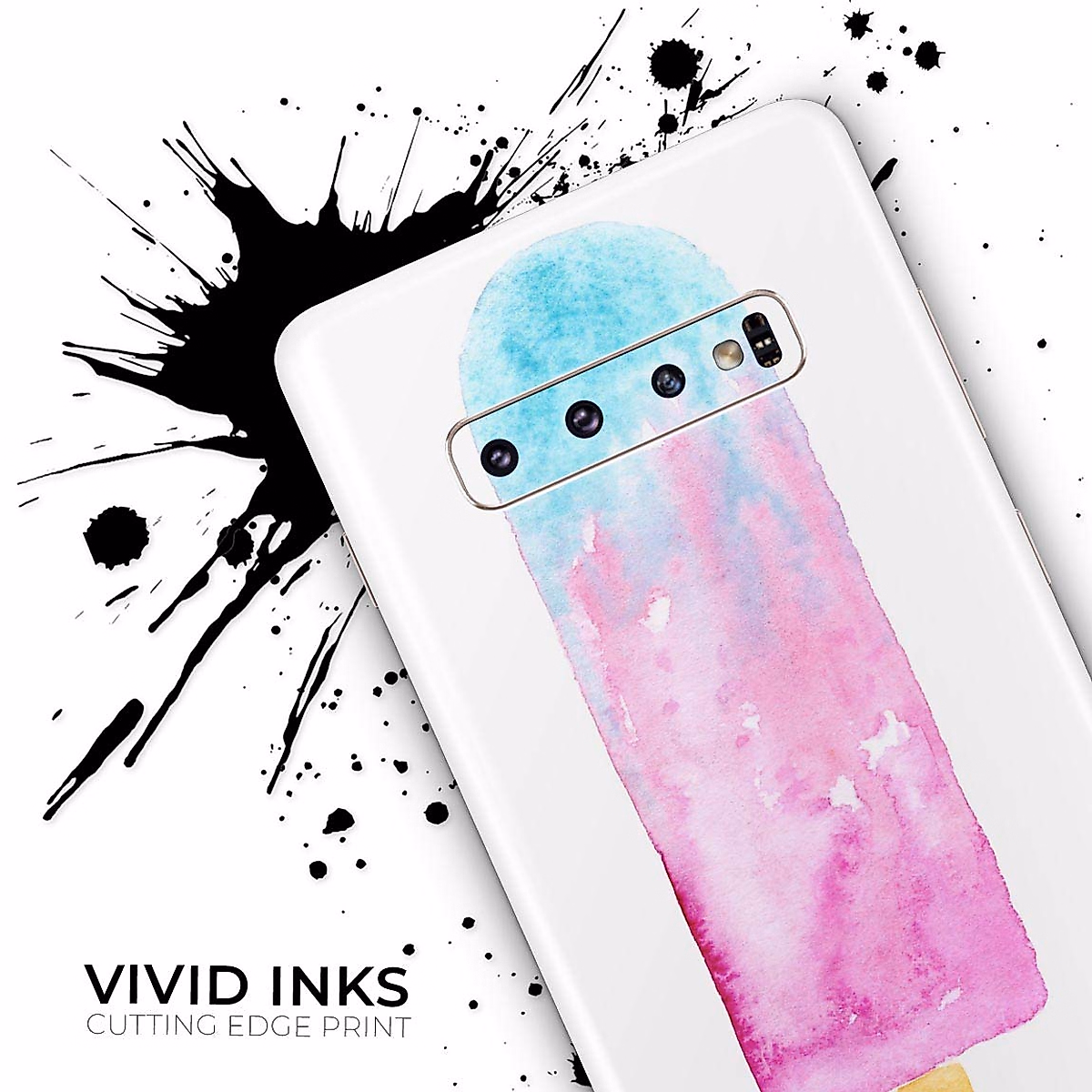 DesignSkinz Summer Mode Ice Cream v14 Protective Vinyl Decal Wrap Skin Cover Compatible with The Samsung Galaxy S20 (Screen Trim & Back Glass Skin)