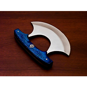 Handmade D2 Steel Chef Kitchen Ulu Knife Heavy Duty D2 Steel Comes With Leather Sheath Full Tang 1085