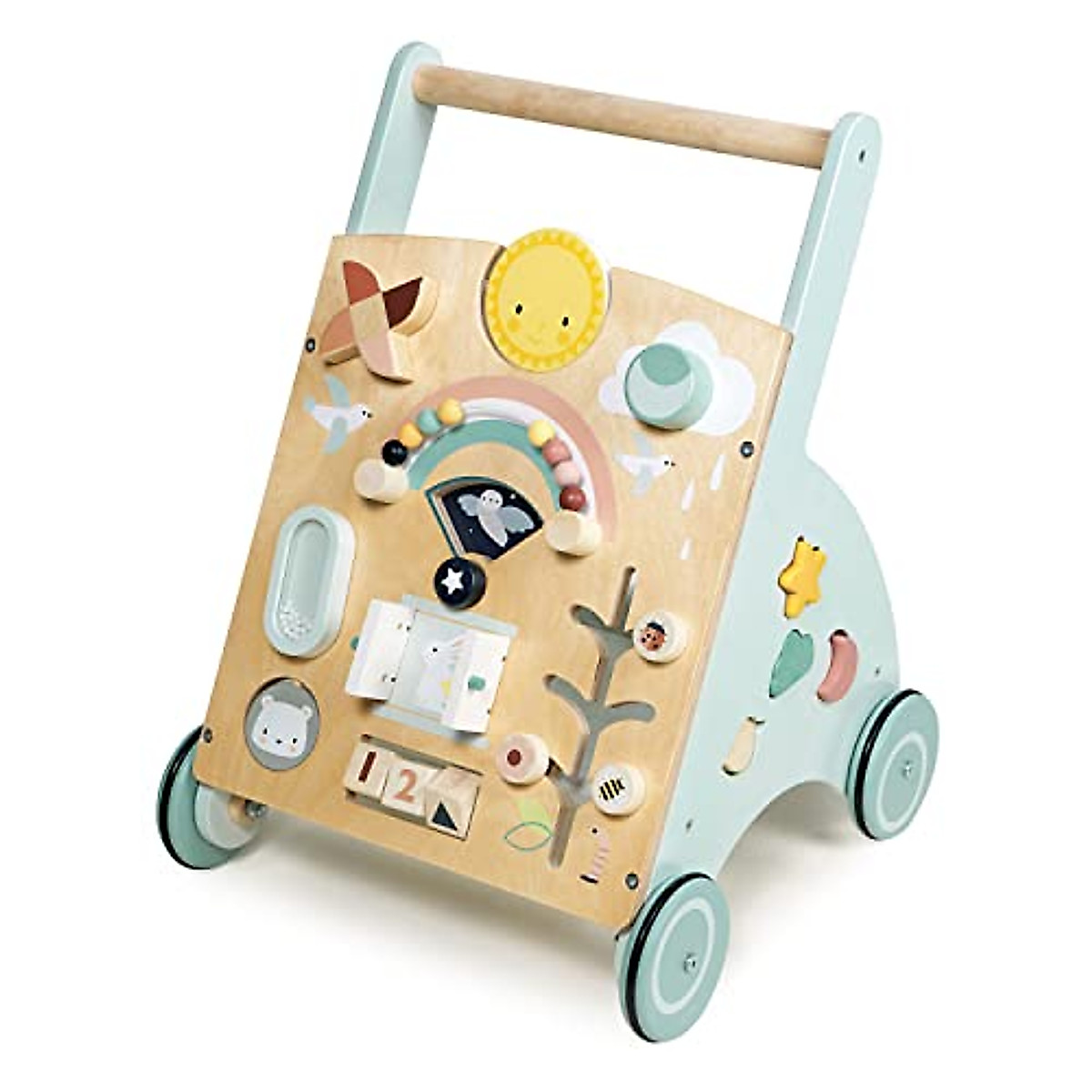 Tender Leaf Toys - Sunshine Baby Activity Walker - Activity Station to Encourage Floor Play to First Steps - Perfect Companion to Learn How to Walk - Age 18m +