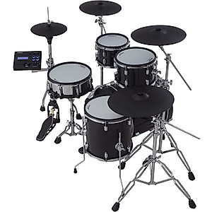 Roland VAD506 V-Drums Acoustic Design Electronic Drum Set with 14" Snare, 20" Kick, 10/12 Toms, 14" Floor Tom, 14" Crash, 16" Crash/Ride, and 18" Ride Cymbals, 12" Hi-hat, and TD-27 Sound Module