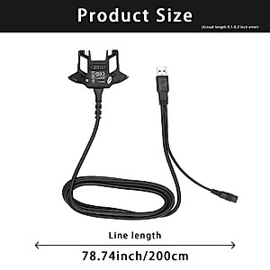 LANADO USB Charger Cable with Adapter for Zebra Symbol TC70 TC75 PDA Handheld Computer Charger Set Replaces CBL-TC7X-USB1-01 for TC72 TC77 Scanner