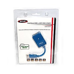 BYTECC USB3-ESATA SuperSpeed USB 3.0 to eSATA 3Gbs Adaptor