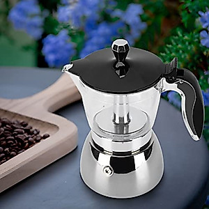 Fdit Coffee Pot, 6 Cups Household Brewing Moka Pot for Making Coffee