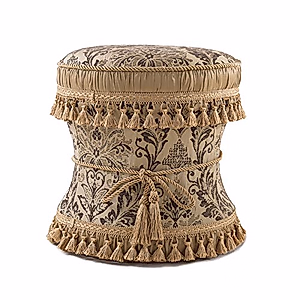 Jennifer Taylor Home Leona Decorative Ottoman, Brown