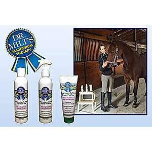 Dr. Milt's Hip and Joint Care, Horse Liniment for The Horse and Rider - 3 Pack - 8oz Cream, Gel, Spray.
