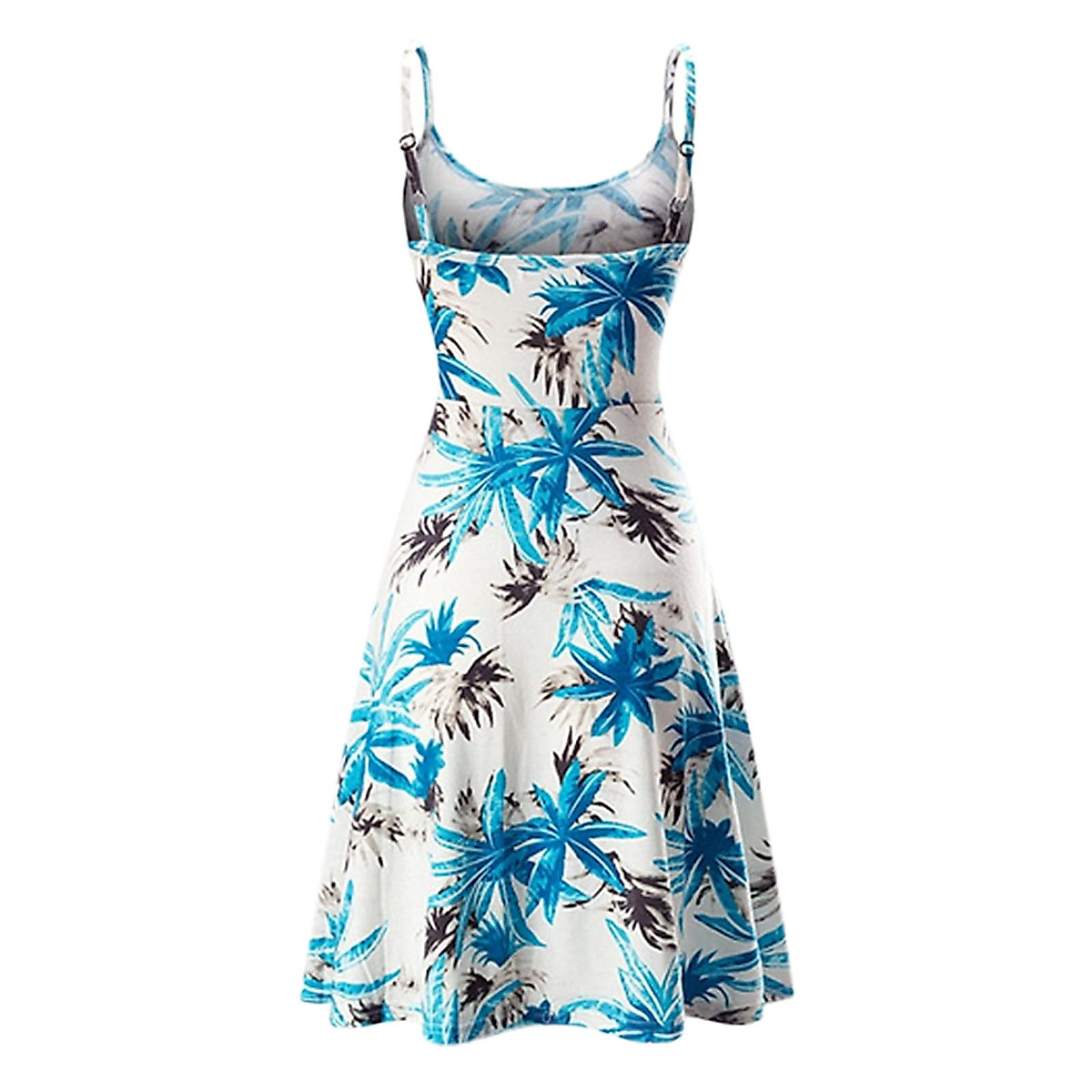 NMSL Women’s Summer Ruffle Sleeve Tiered Babydoll Flowy Swing Mini Dress Boho Flowy Pleated Dress Workout Tops Shorts for Geometry Print Shirt and Shorts Set V Neck Shirts Tank Tops 2021,Blue, Medium