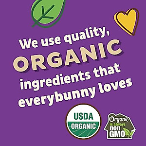 Annie's Organic Baked Snack Crackers, Single Serve, Cheddar Bunnies, 0.75 Oz (Pack of 100)