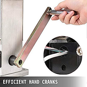 Happybuy Manual Wire Stripping Machine 0.06-0.98 inches, Wire Stripper Machine with Hand Crank Portable, Wire Stripping Tool Aluminum Construction,for Scrap Copper Recycling