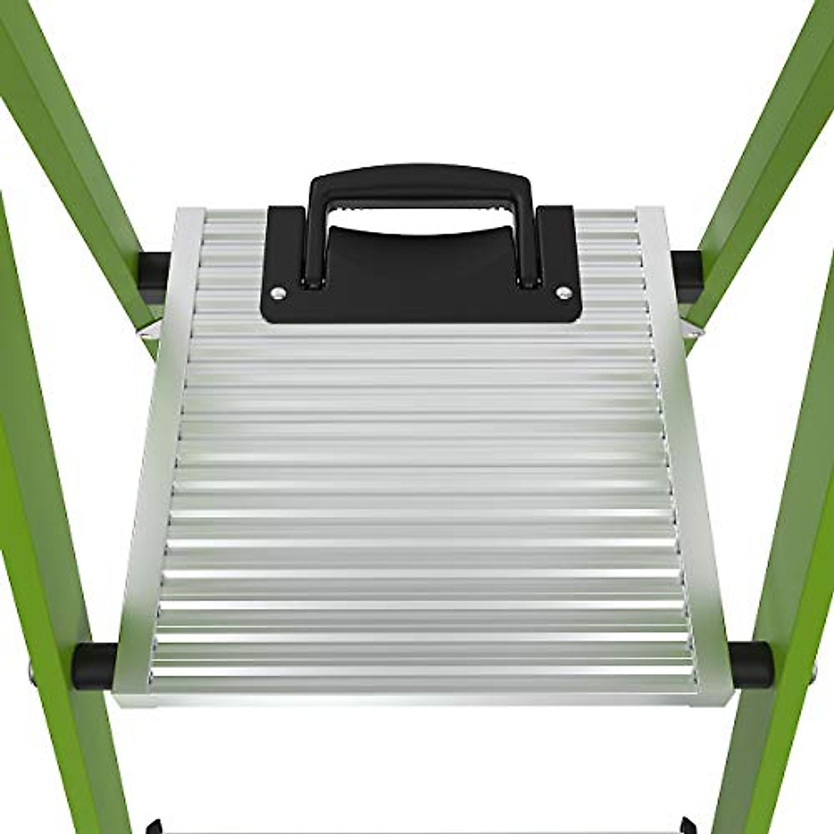 Little Giant Ladders, MightyLite, M4, 4 ft Stepladder, Ground Cue, Fiberglass, Type IAA, 375 lbs weight rating, Green, (15384-001)