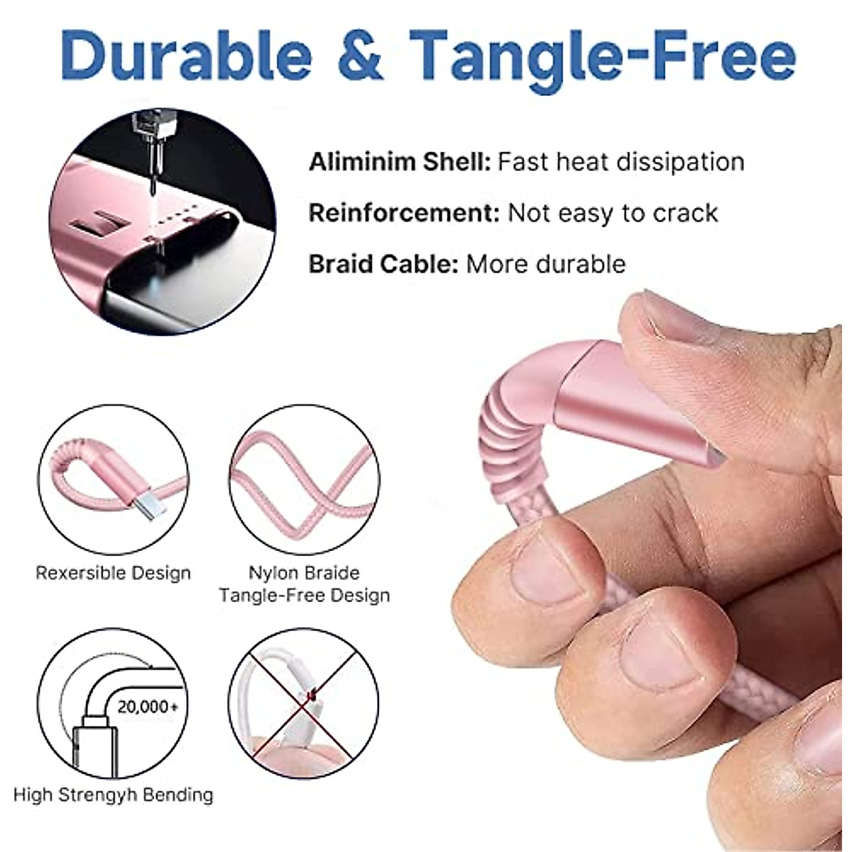 USB C to USB C Cable 2Pack 6FT USB C to C Cable 60W Fast Charging Cable Type C to Type C Cable for Samsung Galaxy S21/S20/Note20, MacBook Air/Pro, iPad Pro 2020/2018, iPad Air 4, Galaxy, etc