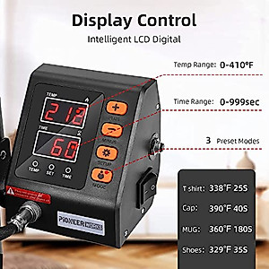 Heat Press Machine,9 in 1 Professional Sublimation Machine 12" X 15",360°Swing Away Shirt Printing Heat Transfer Machine Digital Industrial-Quality Shirt Pressing Machine for Shirt,Hat,Mug,Plate