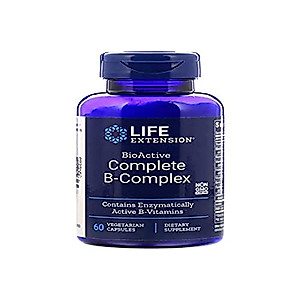 Life Extension Bio-Active Complete B-Complex, 60 Vegetarian Capsules (2)
