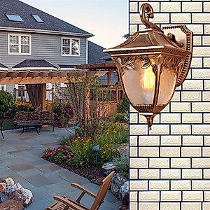 Zziyj European Waterproof Antique Outdoor Retro Wall Light Outdoor Wall Lamp Bedside Balcony Corridor Corridor Court Villa Courtyard Home Garden Wall Lantern