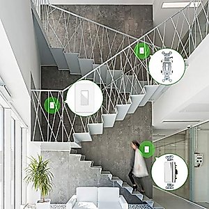 3 Way Smart Switch by Martin Jerry, Compatible with Alexa, Smart Home Devices Works with Google Home, 2.4G WiFi, No Hub, Works with Traditional 3-Way 4-Way Light Switch