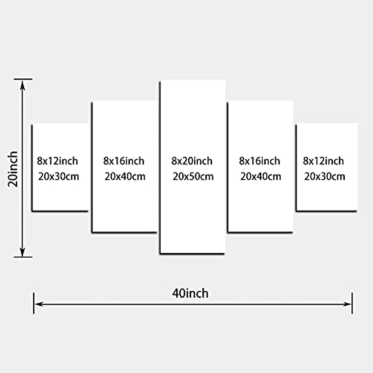 YongArt Abstract Light Purple Flower Poster - Blush Purple Floral Canvas Wall Art Over Bed Painting Wall Decor, Bedroom Wall Decor, Orchid Picture Artwork, Office Decor Art Picture (F,40x20inch)