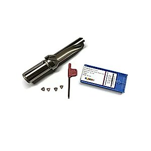 U Drill, 15/16"x3"x6", 1" Shank, Indexable, with Extra 4 WCMX04 Inserts, #UD-1516