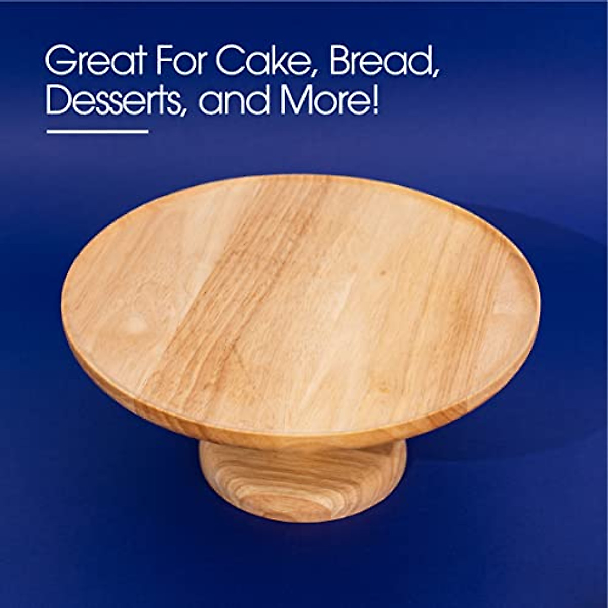 Cotea Wood Cake Stand for Desserts & Cakes | 10 Inch Cake Stand, Serving Platter & Multifunctional Cake Carrier Platter Tray for Kitchen,Birthday Parties,Weddings,Baking Gifts