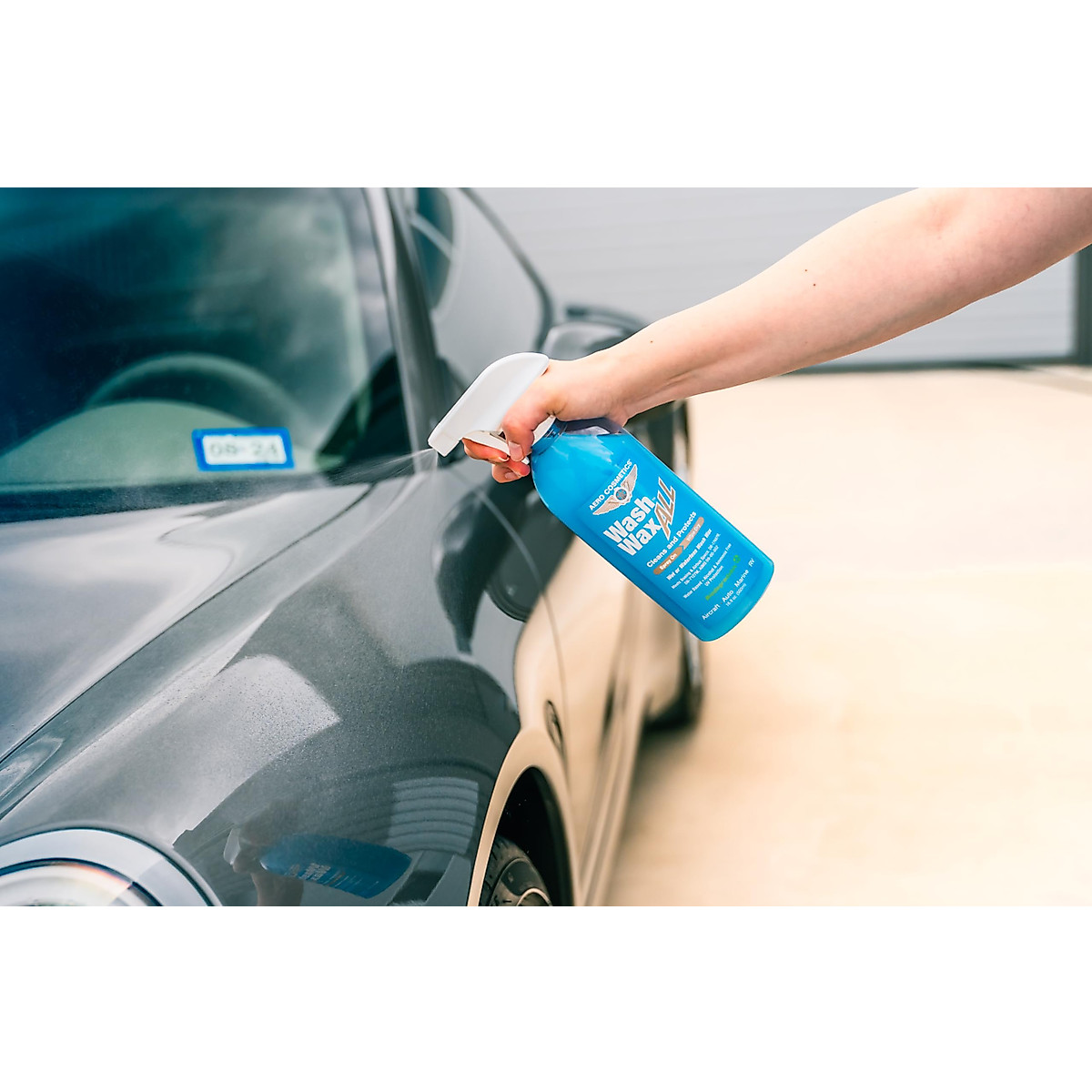 Wet or Waterless Car Wash Wax 16 oz. Aircraft Quality for your Car, RV, Boat, Motorcycle. Anywhere, Anytime, Home, Office, School, Garage, Parking Lots.