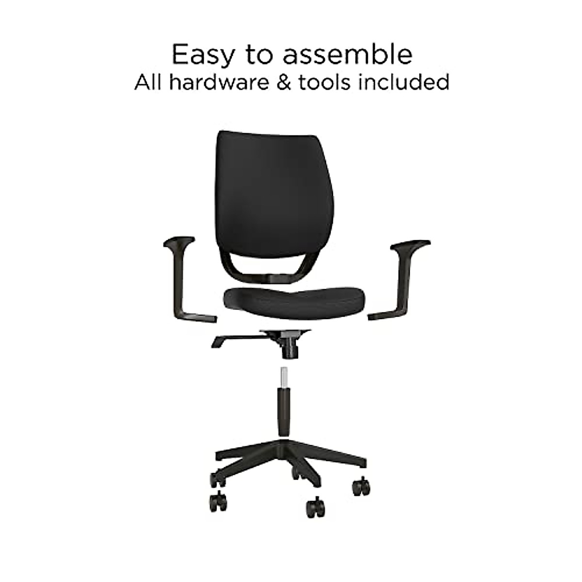 Union & Scale Un59380 Essentials Fabric Task Chair, Black