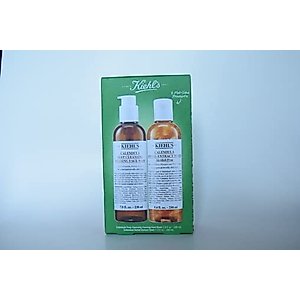Kiehl's Cleanse & Soothe Calendula Skincare Holiday Gift Set:: Calendula Deep Clean Foaming Face Wash and Calendula Herbal Extract Alcohol Free Toner