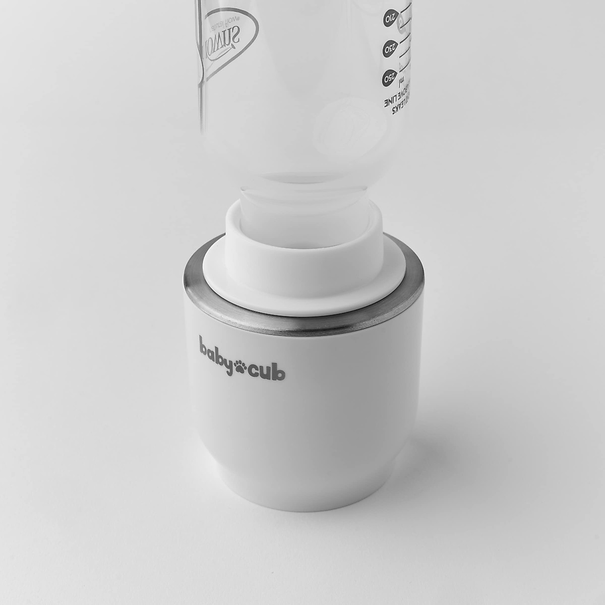 Baby Cub Small Neck Bottle Adapter for Baby Cub Bottle Warmer - Compatible with Dr. Brown's, Medela, Evenflo, NUK First Essentials, Pigeon, Parent's Choice, Nanobebe, and other small neck bottles