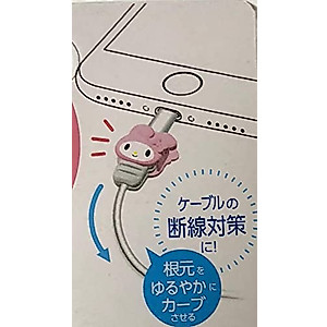 Kasoyo Sanrio My Melody Cable Protector Cell Phones Accessories 2pcs Set for iPhone (Lightning Cable)
