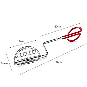 Taco Shell Maker, 34cm Taco Maker Tongs Stainless Steel Taco Press Taco Shell Mold for Taco Shell Frying Taco Shell Maker for Making Homemade Taco Shells