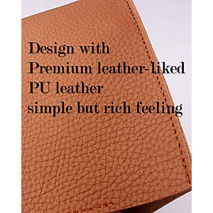 Tissue Box Cover Large Rectangular – Plus Size Leather Tissue Box Holder with Bottom Belt [JESMINI, Camel Brown] Long Rectangle Tissue Holder for Bathroom/Car/Office Decor