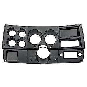 GlowShift 6 Gauge Cluster Dashboard Panel Pod Compatible with Chevrolet Chevy K5 Blazer 1973-1991 - Direct Fit - Factory Replacement - ABS Plastic - Mounts (4) 2-1/16" & (2) 3-3/4" Gauges