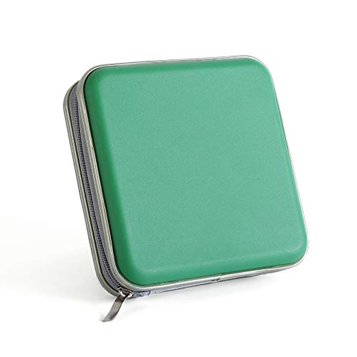 Home Wing CD/DVD Case 30 Capactiy Hold for Car Trip Hard Plastic DVD Storage for Kids Collection Green