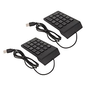 GLOGLOW Numeric Keypad, Plug and Play Wired Numeric Keypad 18 Keys for Bench (2PCS), GLOGLOWzcptxygred-12
