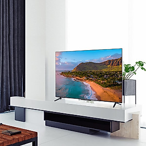 Universal TV Stand Legs,Table Top TV Stand Base Replacement Legs for Most 27 to 55 Inch LCD LED LG Sony VIZIO TCL KONKA TVs, with Cable Management, Hold up to 99lbs - Black