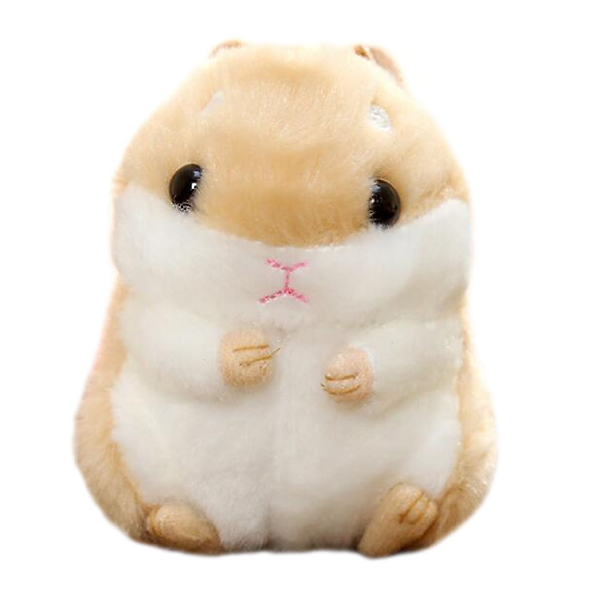 Cuddly Hamster Soft Stuffed Animals Cushion Toy Doll, 4" /10cm Mouse Plushie Toys Best Birthday Gifts for The Children Kids Baby Toys (Khaki)