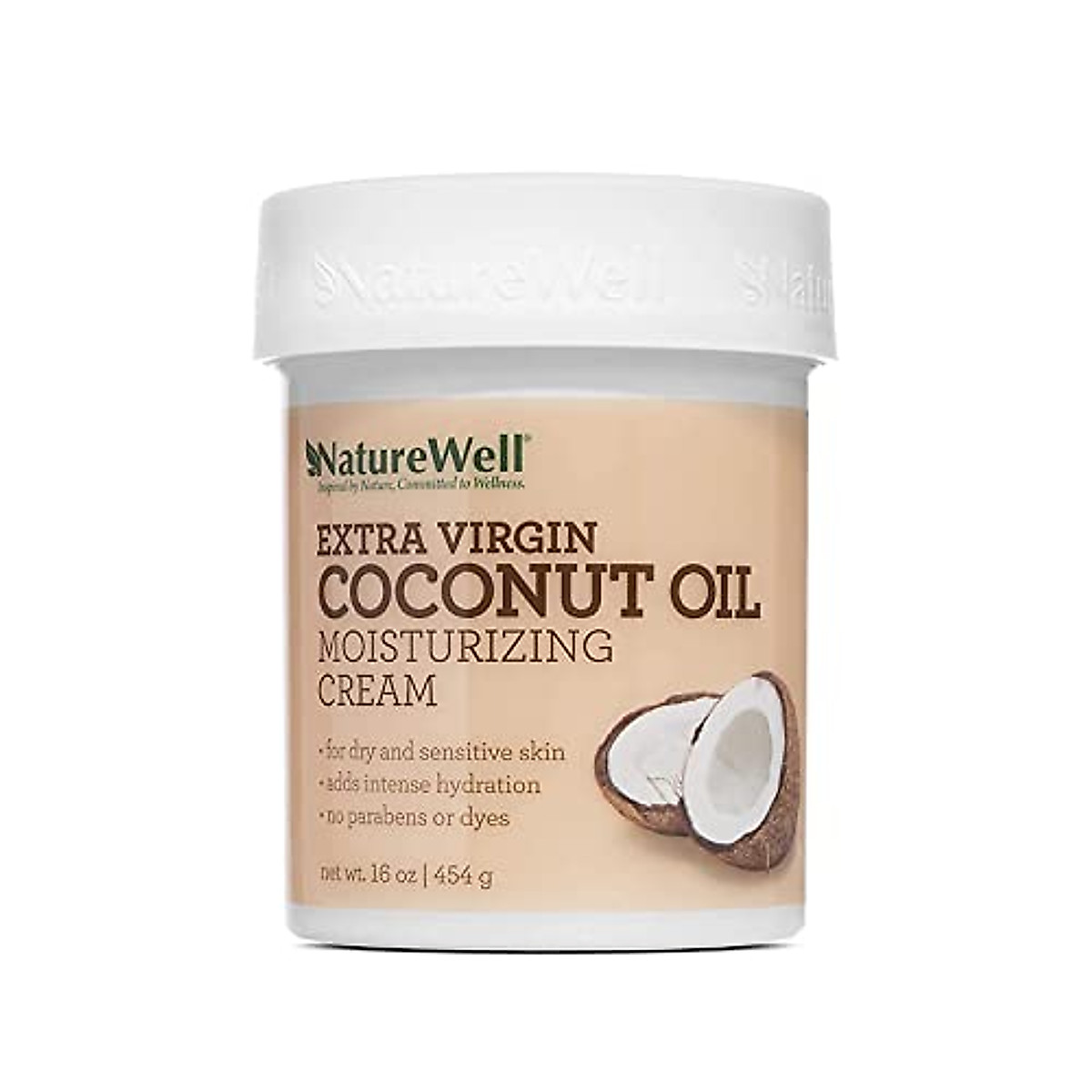 NatureWell Retinol + Coconut Oil Bundle, Retinol Advanced Moisturizer (16 Oz) + Extra Virgin Coconut Oil Moisturizer (16 Oz), Non-Greasy, Ultimate Hydration, For Face & Body