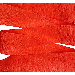 Red and Gold Yellow Crepe Paper Streamers (2 Rolls Each Color) USA-Made