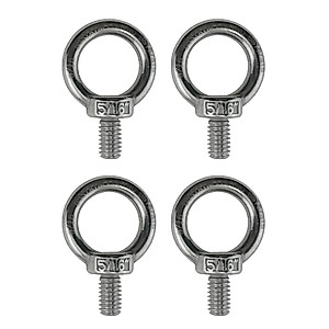 US STAINLESS 4 Pieces Stainless Steel 316 5/16" Lifting Eye Bolt 5/16" UNC Marine Grade Pitch of 18