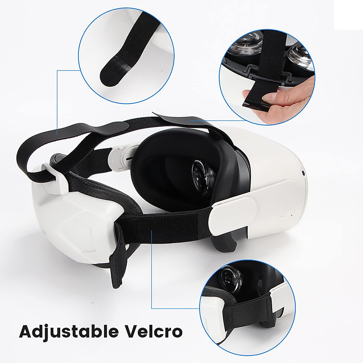 Meta Elite Strap with Battery,Power Bank for Accessories,5000mAh Extend 3hrs Playtime,Fast Charging VR Power,Adjustable Head Strap for Enhanced Support and Comfort in VR