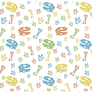 Stesha Party Dinosaur Gift Wrapping Paper Birthday Wrap Folded Flat 30 x 20 Inch (3 Sheets)